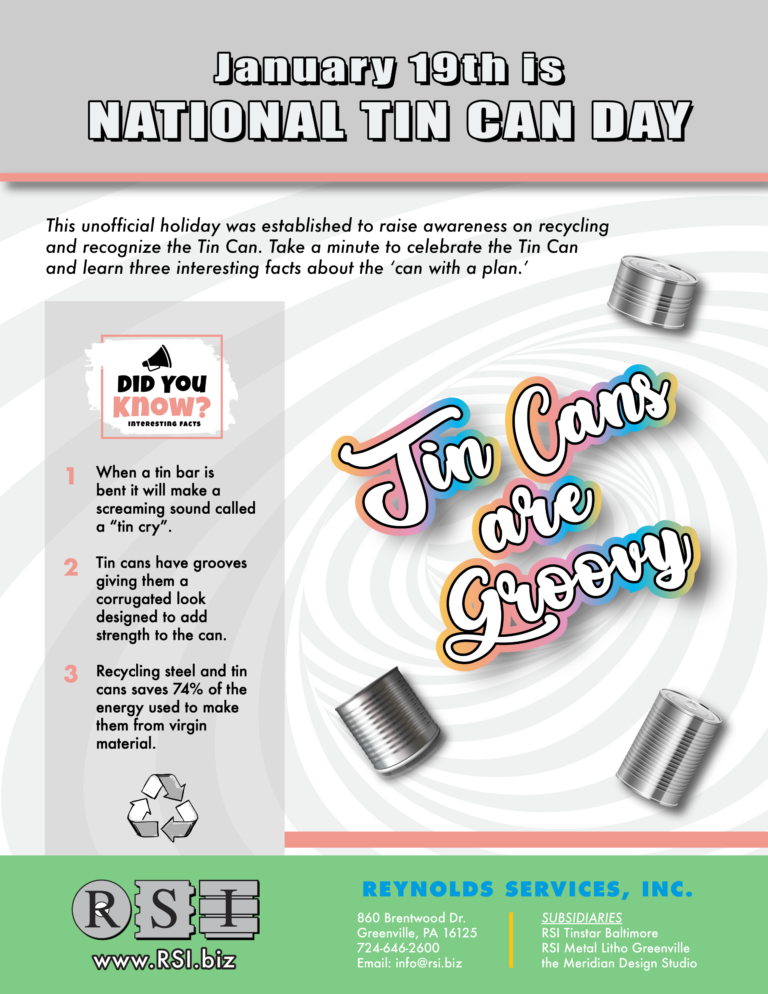 Happy National Tin Can Day! - Reynolds Services, Inc. (RSI)
